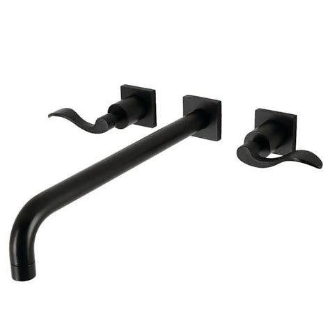 Nuwave Wall Mount Tub Faucet Matte Black