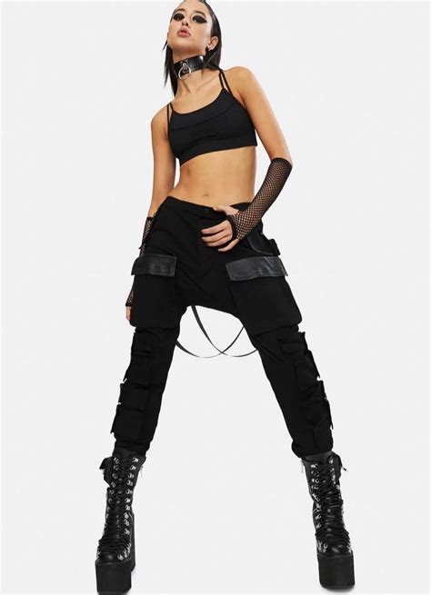 Dolls Kill Zip Off Cargo Pants For Women Mercari