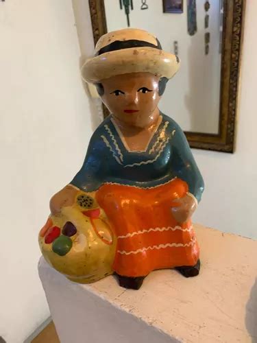 Alcancia Artesanal De Arcilla Greda Policromada Cuotas Sin Interés