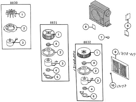 Nutone 8832 Exhaust Fan Partswarehouse