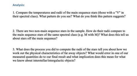 Solved Stellar Reduction It Is Now Time To Do The Data