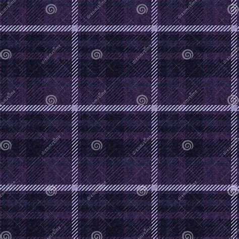 Purple Color Woven Tartan Texture Background Seamless Gothic Masculine