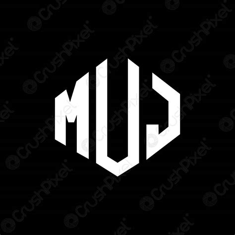 Muj Letter Logo Design With Polygon Shape Muj Polygon And Stock Vector 6038560 Crushpixel