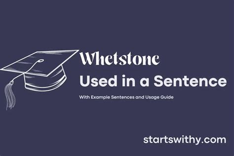 Whetstone In A Sentence Examples 21 Ways To Use Whetstone