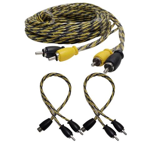 Cabo Rca Blindadagem Siliconado Melhor Qualidade 5m 2y 5 Metros E 2 Y 2