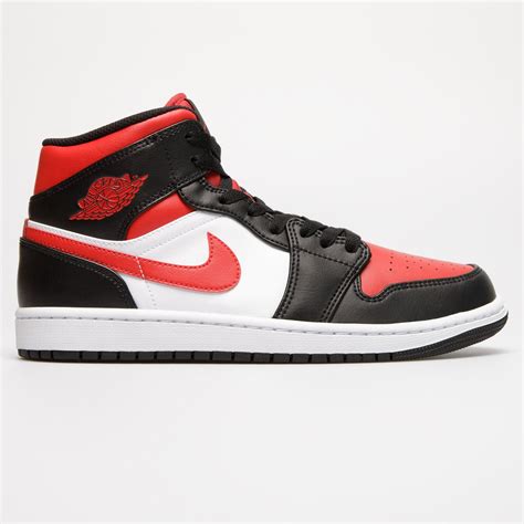 Air Jordan 1 Mid Bred Toe Sneakerman Store