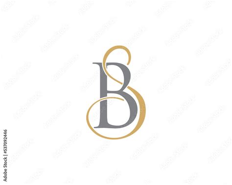 Letter B And S Logo Icon 001 Stock Vector Adobe Stock