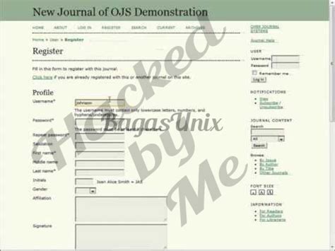 Cara Deface Web Dengan Teknik OJS Open Journal System Exploit BagasUnix