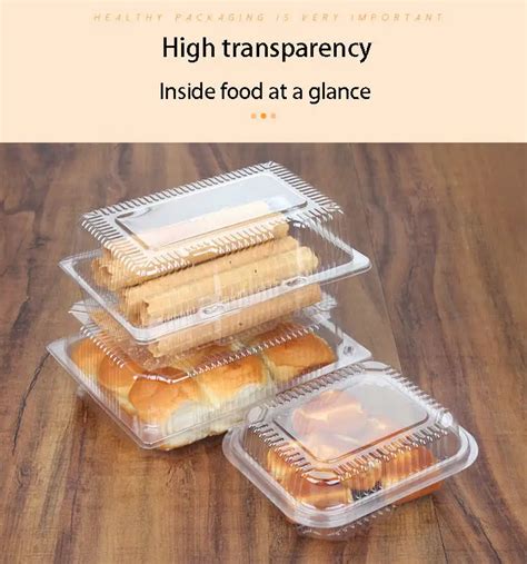 Disposable Clear Blister Food Packaging Container Cake Pastry Clamshell