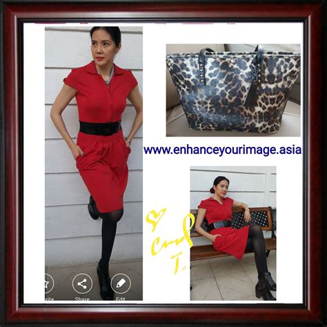 Red Structured Dress Eyi