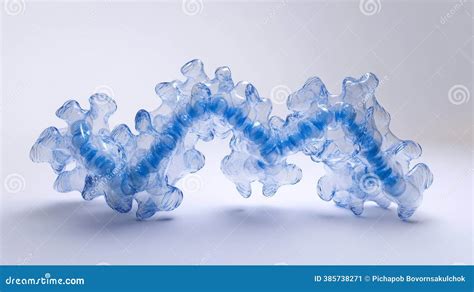 Scientific Representation Of A2 Beta Casein Protein Structure Model Royalty Free Stock