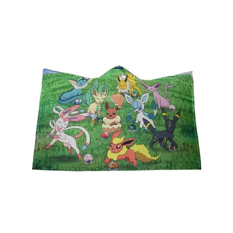 Level Up Eevee Hooded Blanket Sold By Tring Tee Sku 128125