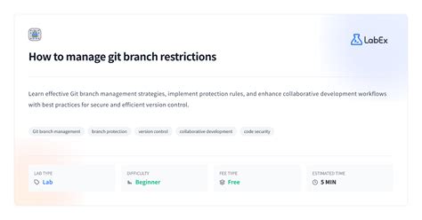 How To Manage Git Branch Restrictions Labex