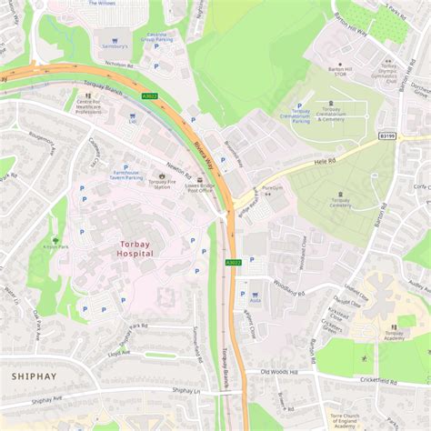 Torquay Modern Atlas Vector Map Boundless Maps