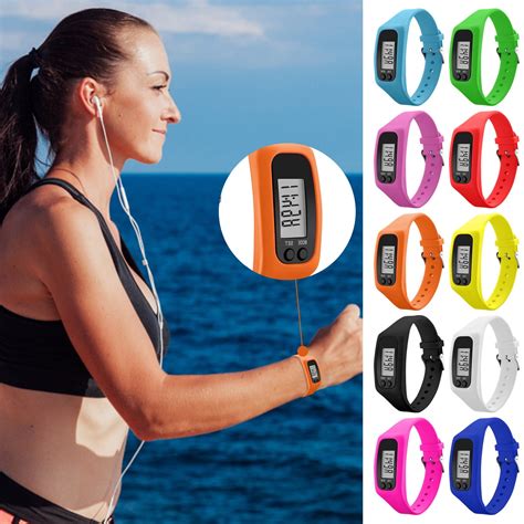 Smart Watch Pedometer Watch With Lcd Display Walking Fitness Wristband Digital Step Count