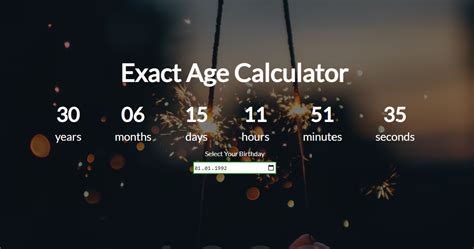 GitHub Resul EXACT AGE CALCULATOR Project