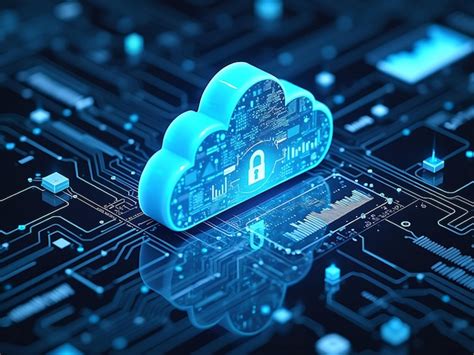 Futuristic Aidriven Cloud Optimization Premium Ai Generated Image