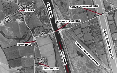 Pegasus Bridge 1944 Benouville Then And Now — Archive Photos