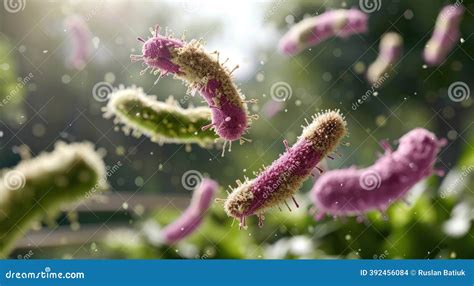 Shape Of Bacterial Cell Cocci Bacilli Spirilla Bacteria Stock Image