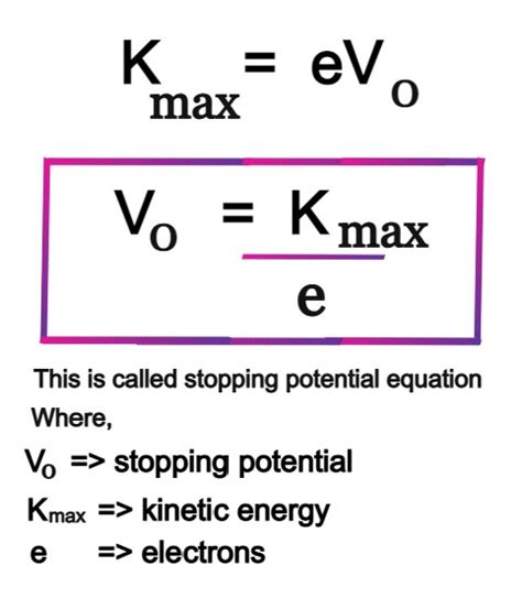 Stopping Potential Equation Toppers Bulletin