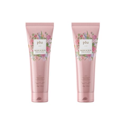 Shop Plu Body Scrub Pink Floral 200g Duo Set Stylevana