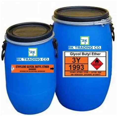 Industrial Grade Liquid Butyl Glycol Ether Bge 50 Litres Drum 99 90