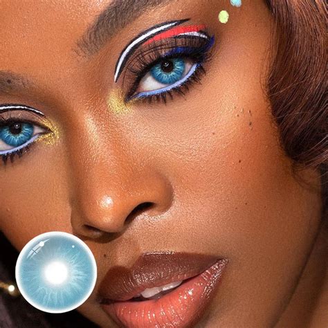 Eveveye Love Story Dopa Mine Blue Color Contact Lenses