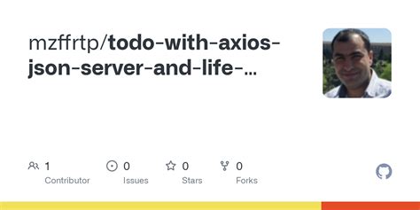 github mzffrtp todo with axios json server and life cycle in react