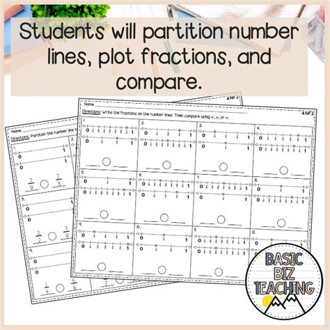 Line Plot With Fractions 4th Grade Worksheet