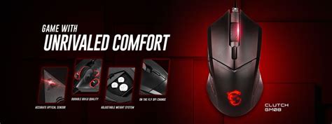 Clutch Gm08 Gaming Mouse Msi Us Official Store