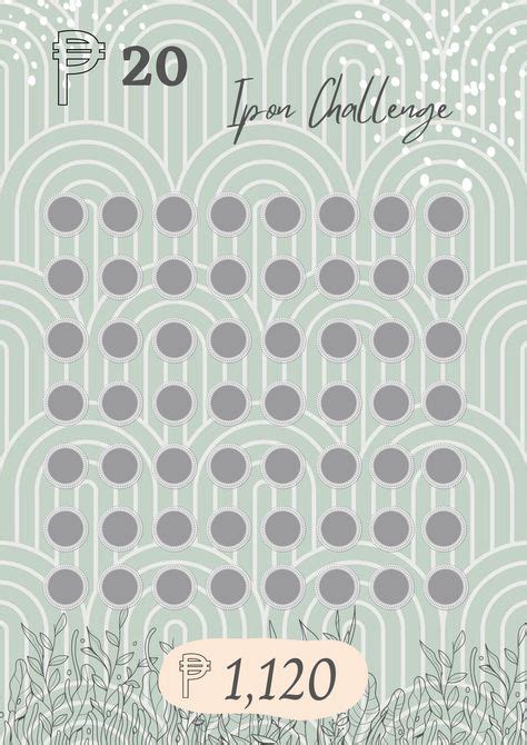 20 Pesos Ipon Challenge Printable
