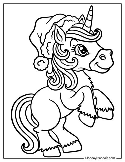 Funny Unicorn Coloring Pages