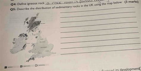 Solved Q4 Define Igneous Rock Q5 Describe The Distribution Of