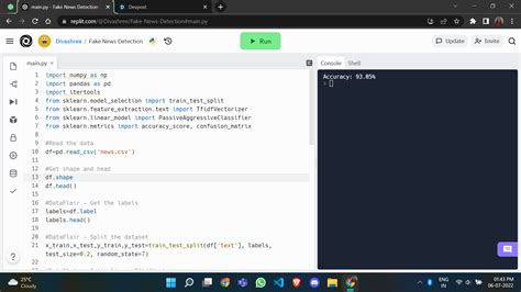 Fake News Detection Devpost