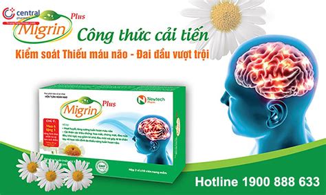 ChÍnh HÃng Thuốc Migrin Plus Hỗ Trợ Cải Thiện Tuần Hoàn Não