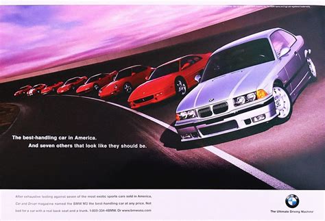 Bmw M3 Series Ad Poster 13x19 The Ultimate Driving Machine Best