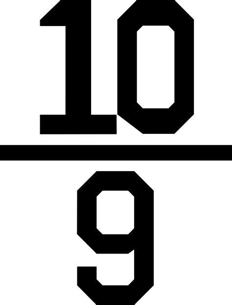 Numerical Fraction 109 Clipart Etc