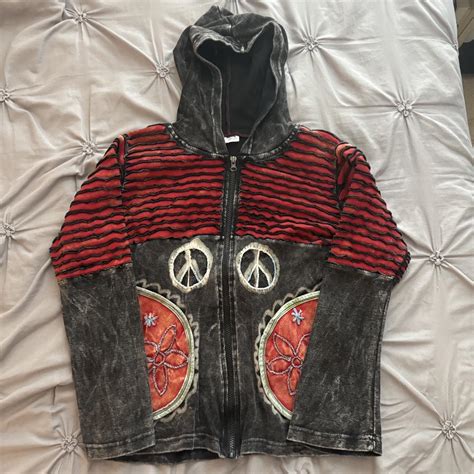 Super Cute Zip Up Size S But I Wore It As A Size L Depop