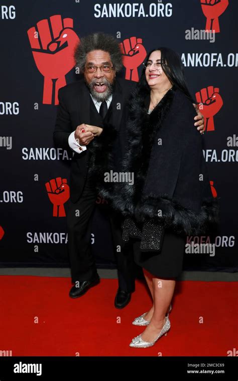 Dr Cornel West And Annahita Mahdavi Attend The Harry Belafonte Hb95