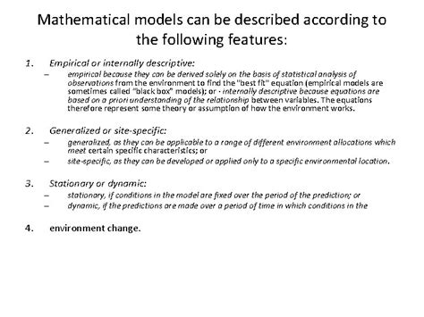Approach To Impact Prediction Mathematical Model Mathematical Models