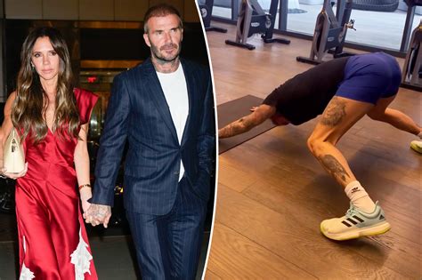 Victoria Beckham Shares Intimate Video Of David Beckhams Cheeky Workout