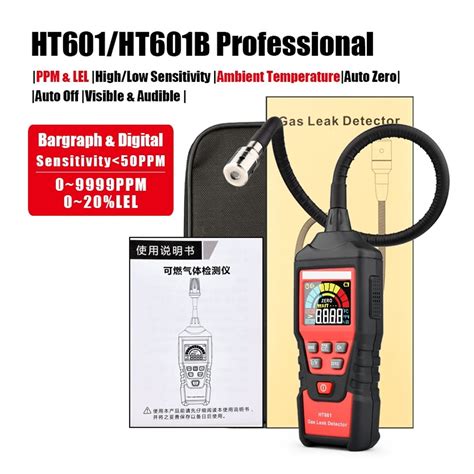 Co Hexane Methane Gas Leak Detector Combustible Flammable Natural Gas Ppm Meter Analyzer 9999