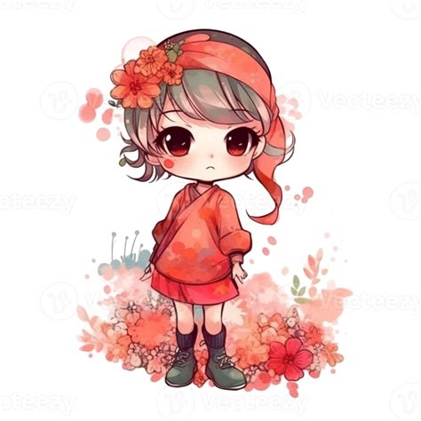 Chibi Linda Pequeño Niña 22833352 Png
