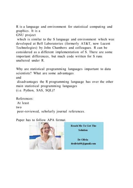 R Is A Language And Environment For Statistical Computing And Grap Pdf