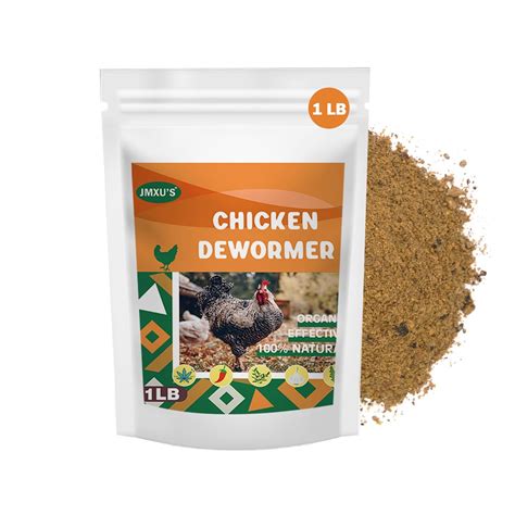 Jmxus Chicken Dewormer Powder All Natural Formula Poultry Dewormer