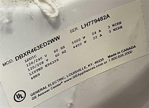 Lot General Electric Dryer