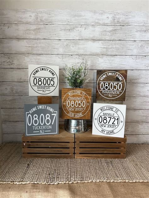 Personalized Zip Code Sign City And State Sign Personalized Location