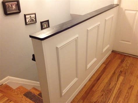 And Another Half Wall I Worked On Open Basement Stairs Half Walls