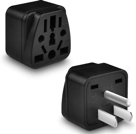 European To Us Plug Adapter 2 Pack Us Travel Plugs Adapters Uk To Usa