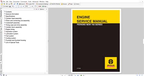 Perkins 700 Series Engine Service Repair Manual